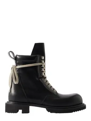 Rick Owens Army Gabe Leather Boots - Black