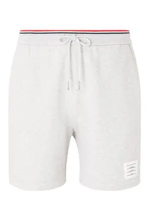 Thom Browne Straight-leg Cotton-piqué Shorts - Gray