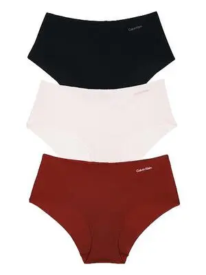 Calvin Klein Hipster 3 Pack - Black  Nymphs Thigh  & Red Stamp
