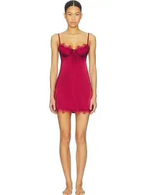 KAT THE LABEL Sorrento Slip Dress - Rhubarb