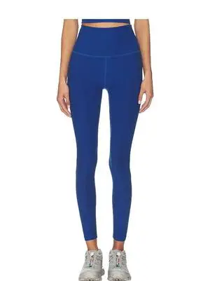 Beyond Yoga Spacedye Leggings In Blue - Marine Blue Heather