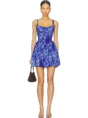 Agua Bendita X Spring Mini Dress - Blue