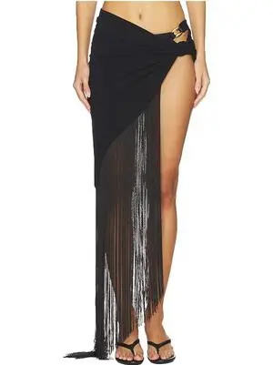 Agua Bendita Marianne Fringe Skirt - Viscosa Voil & Satin Gregon Lab