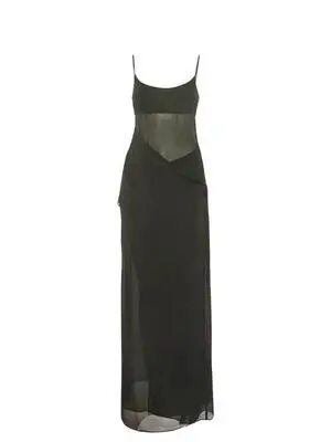 Nbd Selina Draping Maxi Dress - Black