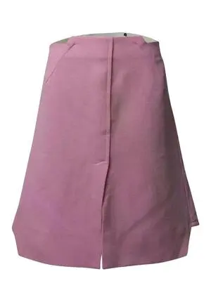 Roland Mouret Hagen Wool Skirt - Pink