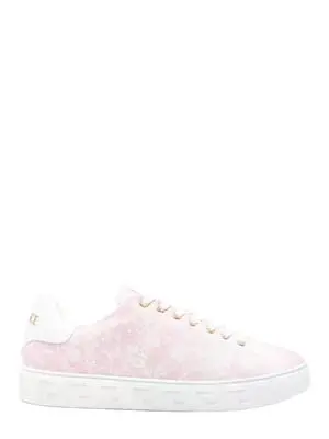 Versace Barocco-pattern Low-top Sneakers - Pink