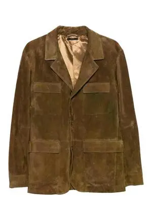 TOM FORD Military Suede Jacket - Brown