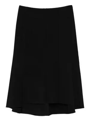 JIL SANDER Zip-fastening Layered Midi Skirt - Black