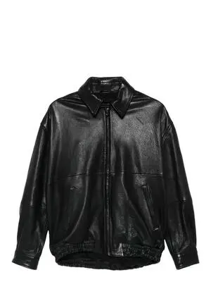 Nour Hammour Doran Leather Jacket - Black