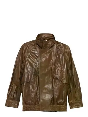 Nour Hammour Ariste Leather Jacket - Brown