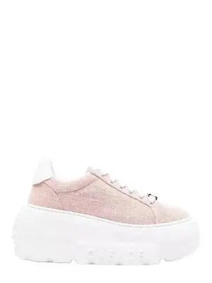 Casadei Nexus Platform Embellished Sneakers - Pink