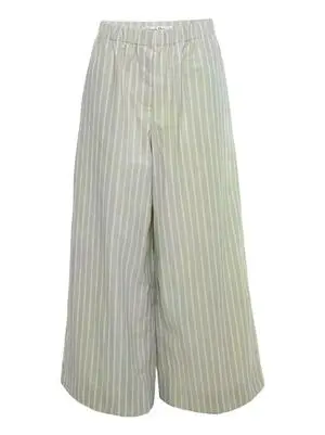 Dior Striped Cotton Trousers - Grey
