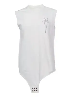 Rick Owens X Champion Star-logo Tank Bodysuit - White