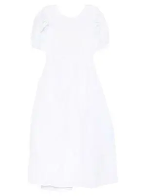 Cecilie Bahnsen Catrine Puffed Midi Dress - White
