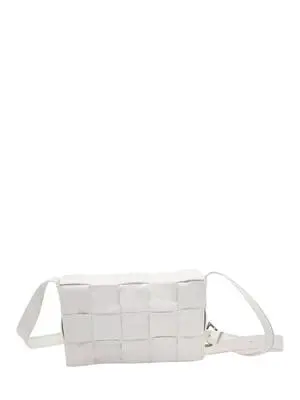 Bottega Veneta Cassette Shoulder Bag - White