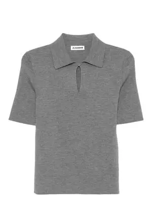 JIL SANDER Polo Top - Grey