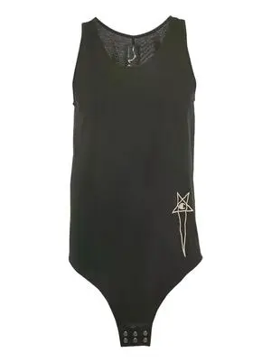 Rick Owens Logo-embroidered Body - Black