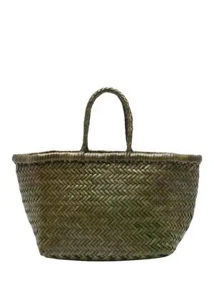 Dragon Diffusion Small Bamboo Triple Jmp Woven Tote Bag - Green