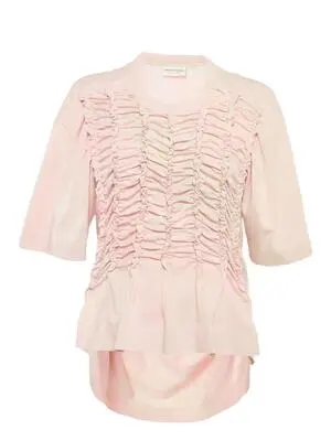Dries Van Noten Vintage Gathered Top - Pink