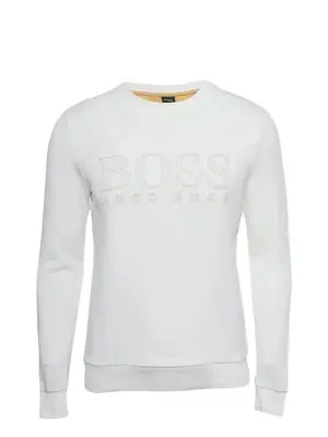 BOSS Applique Logo Sweatshirt - White