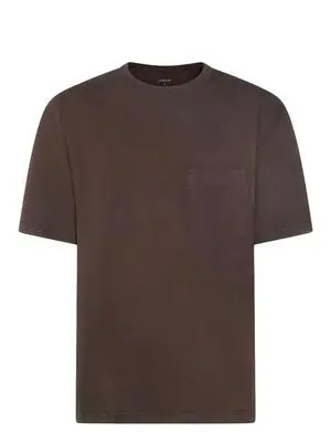 LEMAIRE Patch-pocket T-shirt - Brown