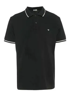 Dior Bee-embroidered Polo Shirt - Black