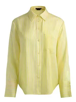 Alice + Olivia Oversized Striped Shirt - Yellow