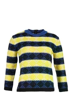 MSGM Striped Patterned Sweater - Yellow
