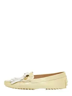 TOD'S Fringe-detail Loafers - Neutrals