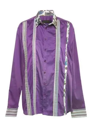 Etro Striped Paisley Shirt - Purple