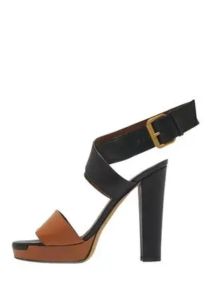 FENDI Platform Block-Heel Sandals