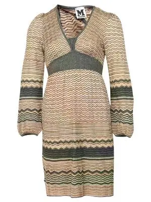 Missoni Knitted Chevron Dress - Neutrals
