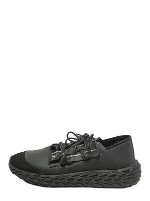 GIUSEPPE ZANOTTI Urchin Serrated-sole Lace-up Sneakers - Black