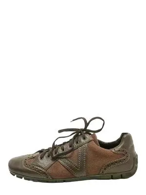 LOUIS VUITTON Brogue-trim Sneakers - Brown