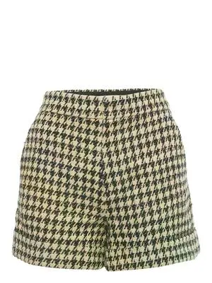 Dior Houndstooth Jacquard Tailored Shorts - Neutrals