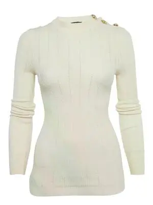 Balmain Crew-neck Sweater - Neutrals
