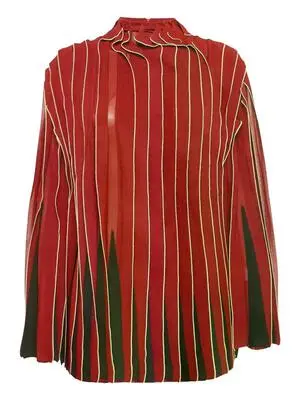 Bottega Veneta Panelled Blouse - Red