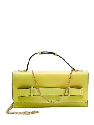 Red Valentino Leather Shoulder Bag - Yellow