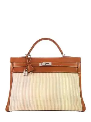 Hermès Kelly 40 Handle Lock Stamp Tote Bag - Brown