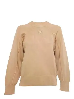 Sandro Logo Crew-neck Sweater - Neutrals