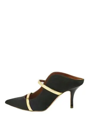 MALONE SOULIERS Maureen Leather Mules - Black