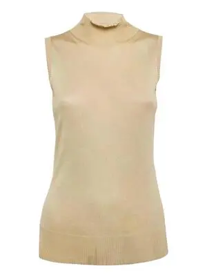Dior Sleeveless Knit Top - Neutrals