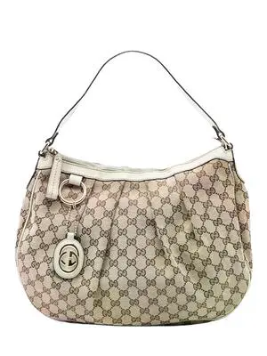 Gucci Gg Canvas Sukey Shoulder Bag - Brown
