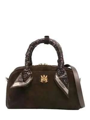 Amiri Logo-plaque Scarf-handle Tote - Brown