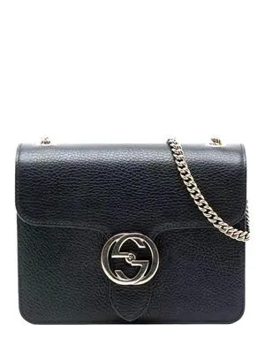 Gucci Small Interlocking G Crossbody Bag - Black