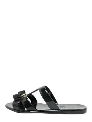 FERRAGAMO Lylia Vara Bow Mules - Black