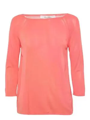 Max Mara Knitted Boat-neck Top - Pink