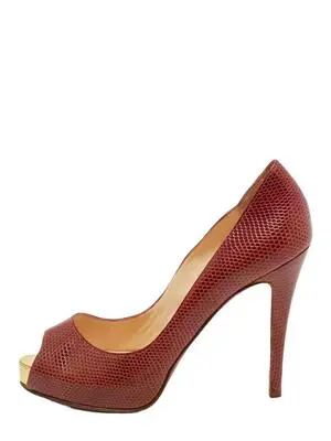 CHRISTIAN LOUBOUTIN Peep-toe Pumps - Red