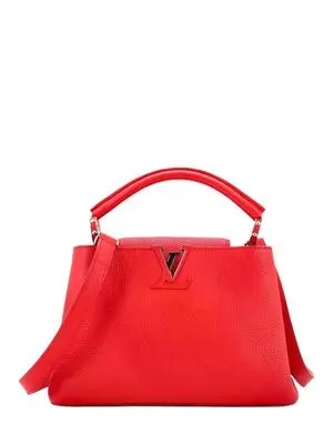 LOUIS VUITTON Capucines Bb Satchel - Red
