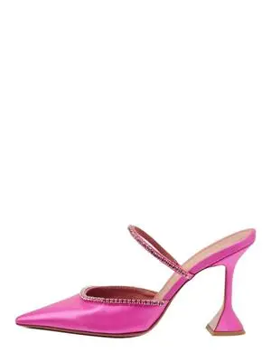Amina Muaddi Gilda Crystal-trimmed Pumps - Pink